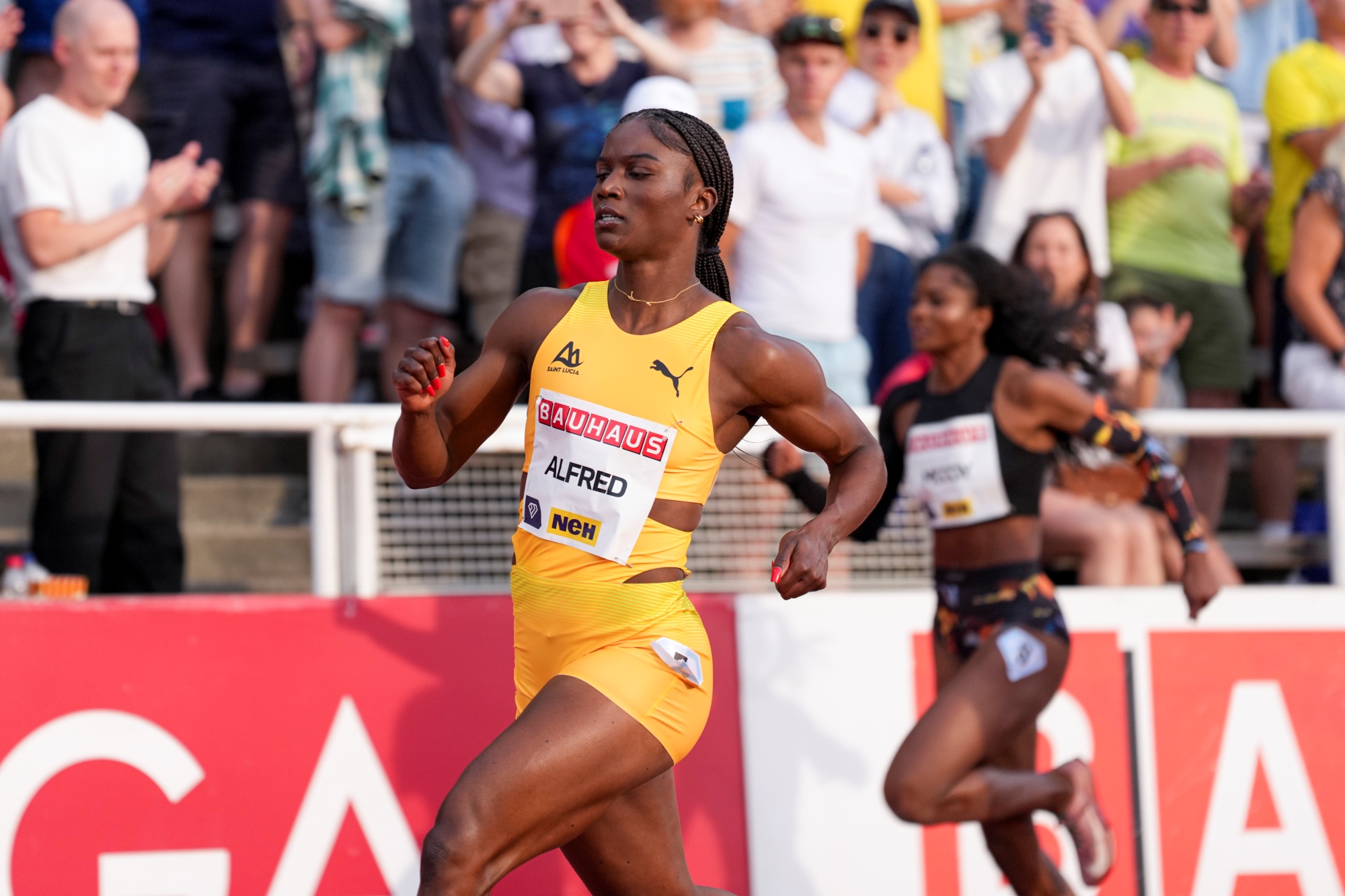 Alfred completes Olympic podium rematch in Eugene 100m - Wanda Diamond ...
