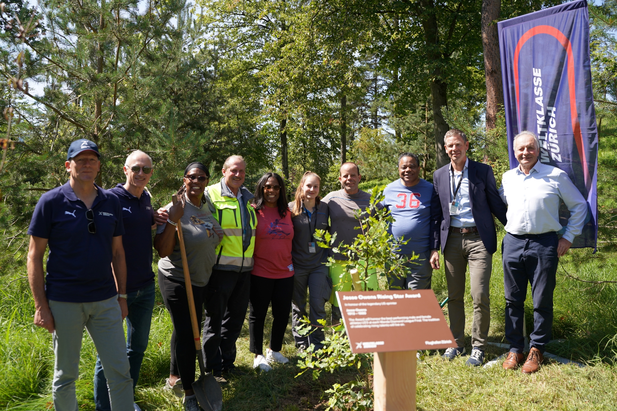 Jesse Owens oak trees planted in Zurich before WDL Final - Wanda ...