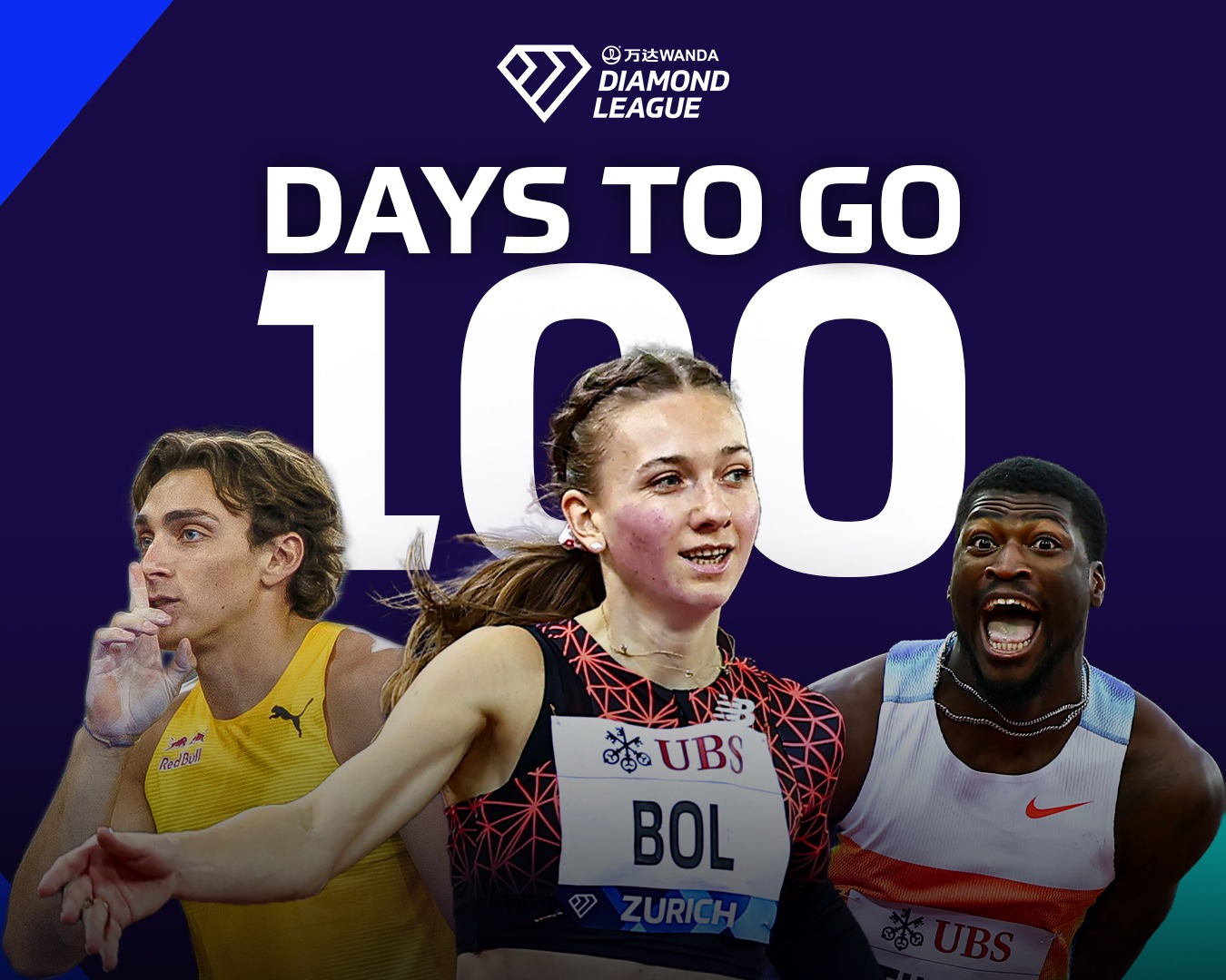 100 days to go! - Wanda Diamond League